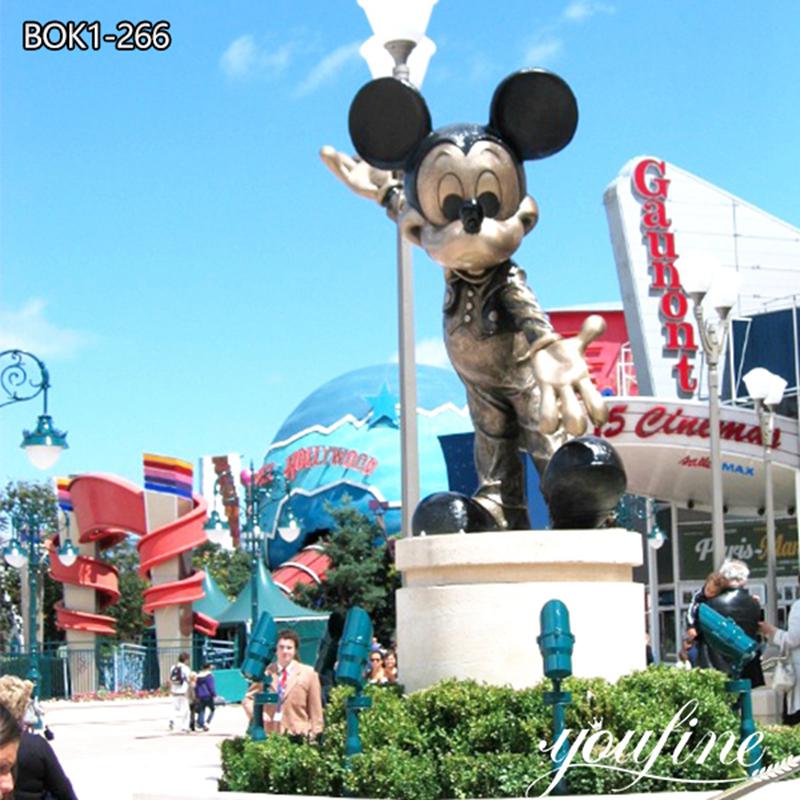Life-size Bronze Mickey Mouse Statue Disneyland Art Wholesale BOK1-266