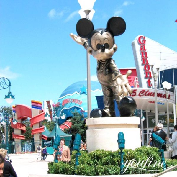 Life-size Bronze Mickey Mouse Statue Disneyland Art Wholesale BOK1-266