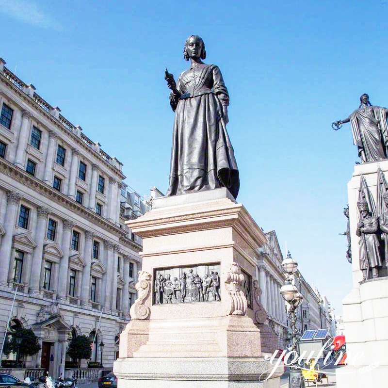 Bronze Nursing Florence Nightingale Statue London England Crimean War ...