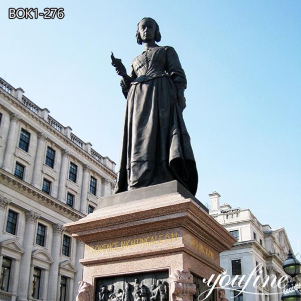 Bronze Nursing Florence Nightingale Statue London England Crimean War ...