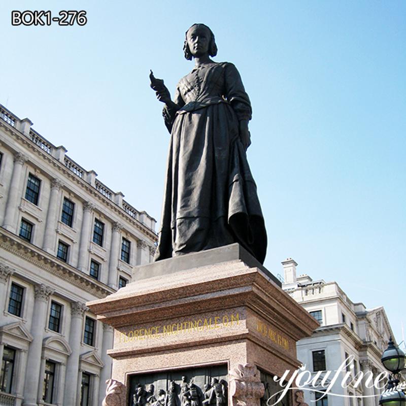 Bronze Nursing Florence Nightingale Statue London England Crimean War ...