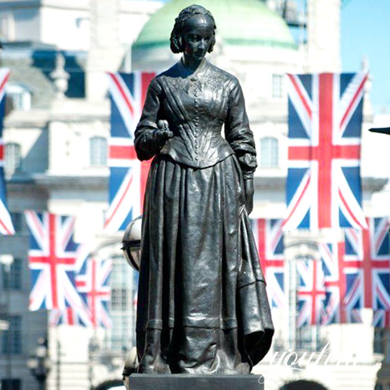 Bronze Nursing Florence Nightingale Statue London England Crimean War ...