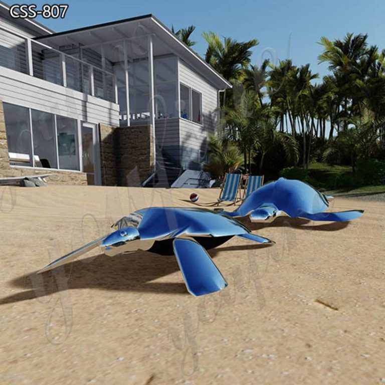 Stainless Steel Large Outdoor Turtle Statue Manufacturer CSS-807