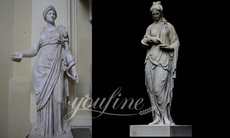 Marble Goddess of Health Hygieia Statue for Sale MOK1-066