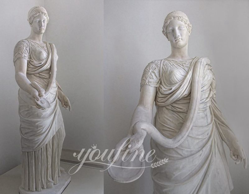 Marble Goddess of Health Hygieia Statue for Sale MOK1-066