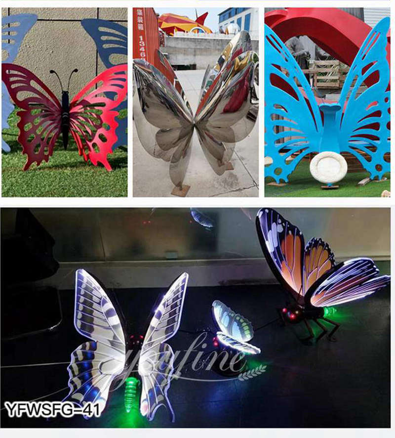 Metal Large Butterfly Garden Sculpture for Sale CSS-875 - YouFine