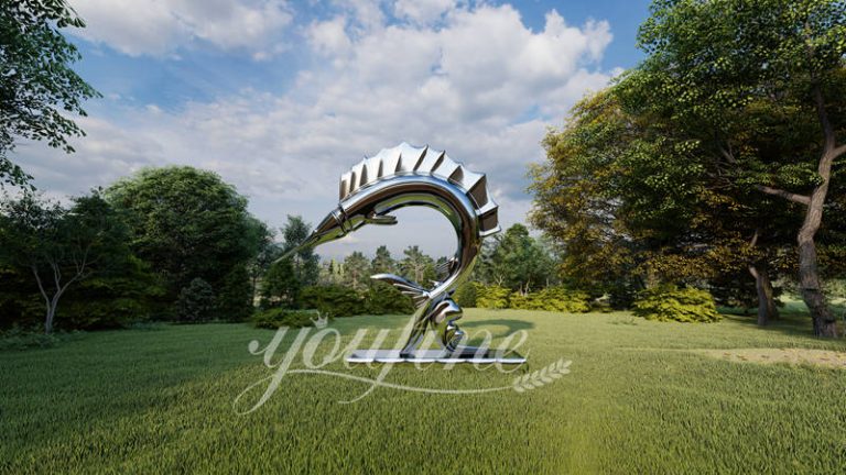 Metal Marlin Fish Statue Garden Art Decor Supplier CSS-868 - YouFine ...