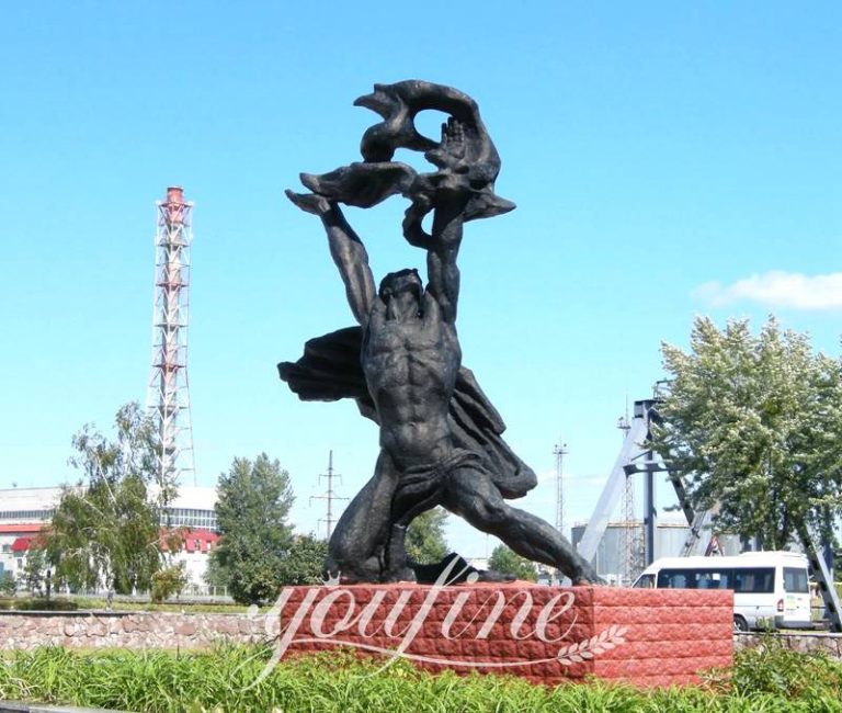 Bronze Golden Prometheus Statue Rockefeller Center Fountain Art for ...