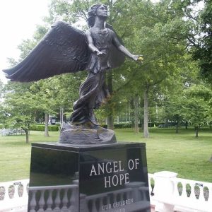 Bronze Angel of Hope Statue Memorial BOK1-341