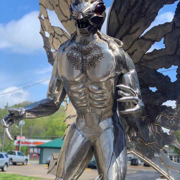 Analysis of Stainless Steel Mothman Statue West Virginia’s Legendary Specter-YouFine Sculpture