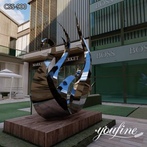 Large Metal Swan Sculpture Modern Decor for Sale CSS-900-YouFine Sculpture