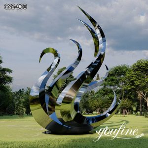 Large Metal Swan Sculpture Modern Decor for Sale CSS-900-YouFine Sculpture