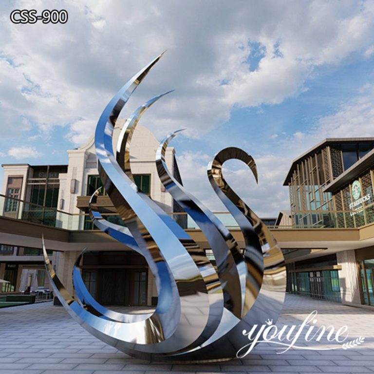 Large Metal Swan Sculpture Modern Decor for Sale CSS-900-YouFine Sculpture
