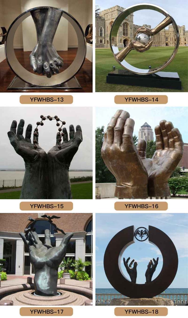 Cast Aluminum Sculpture Giant Hand Outdoor Art Installation CAS-01 ...
