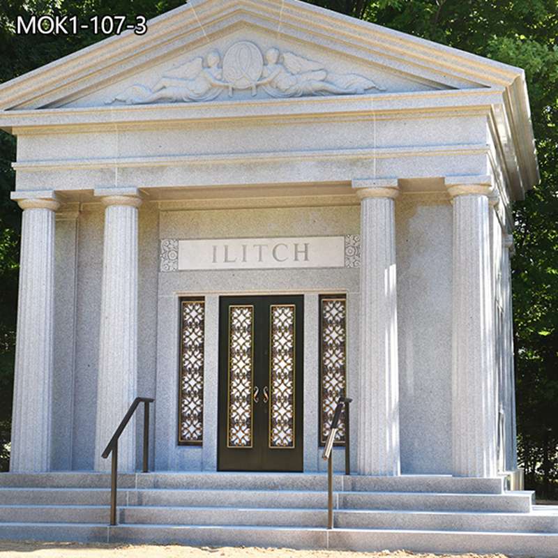 Private Cemetery White Marble Mausoleum for Sale MOK1-107 - YouFine