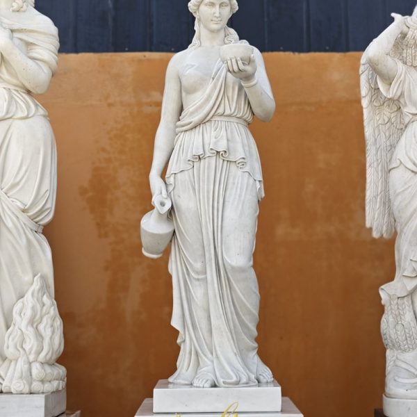 White Marble Greek Hebe Goddess Statue for Garden MOKK-934 - YouFine ...
