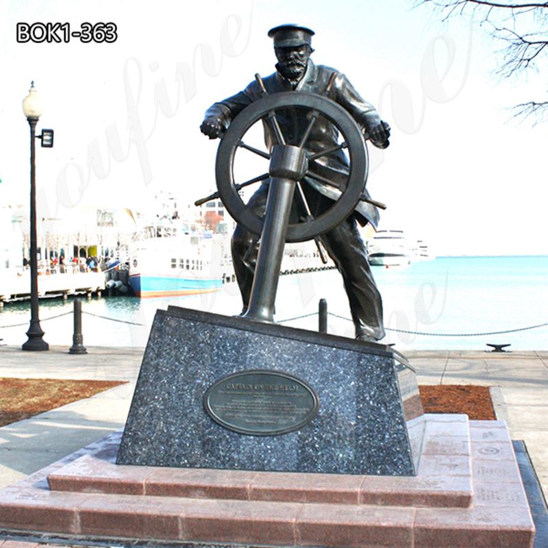 Bronze Life-size Sea Captain Statue Outdoor Harbour Decor Manufacturers ...
