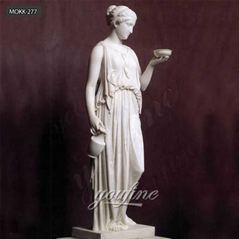 White Marble Greek Hebe Goddess Statue for Garden MOKK-934 - YouFine ...