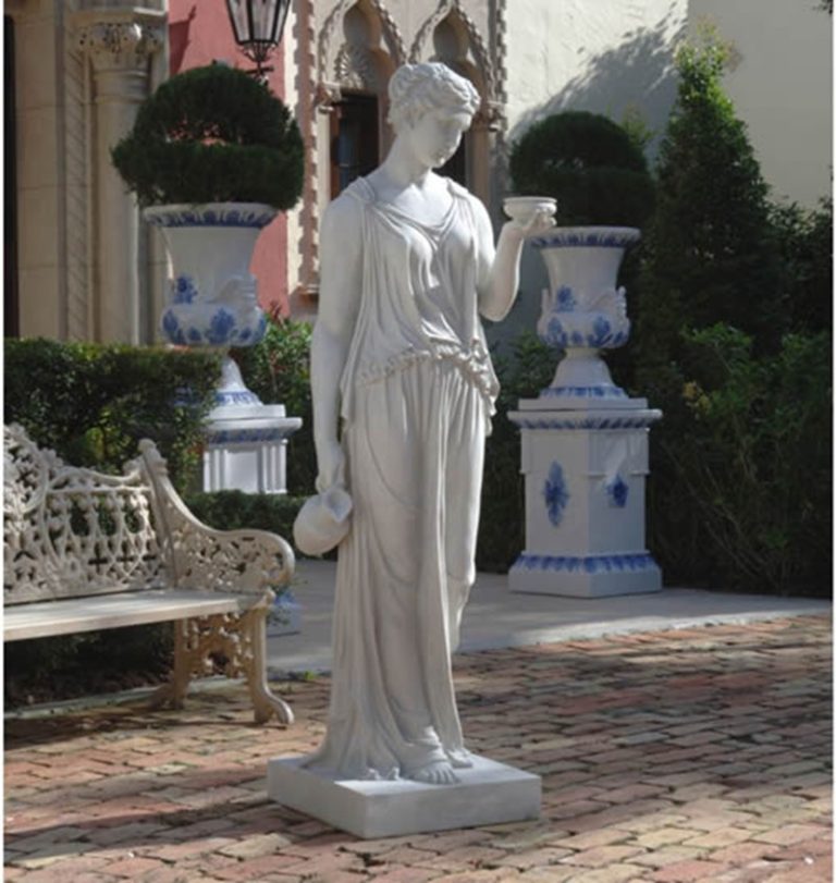 White Marble Greek Hebe Goddess Statue for Garden MOKK-934 - YouFine ...