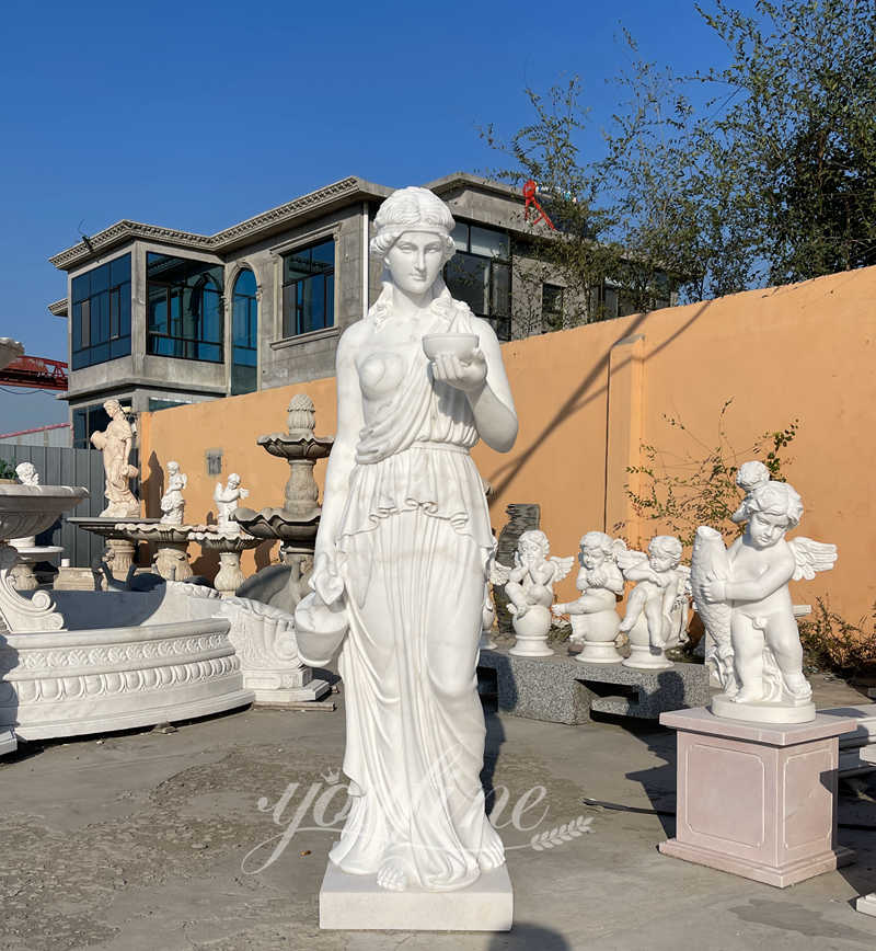 White Marble Greek Hebe Goddess Statue for Garden MOKK-934-YouFine ...