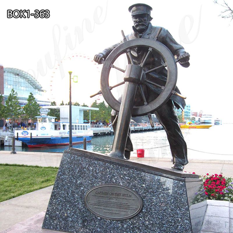 Bronze Life-size Sea Captain Statue Outdoor Harbour Decor Manufacturers ...