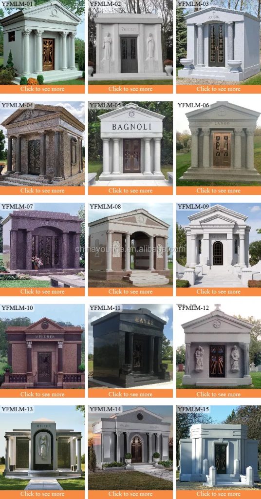 Natural Marble Family Mausoleum Tombstone for Household - YouFine