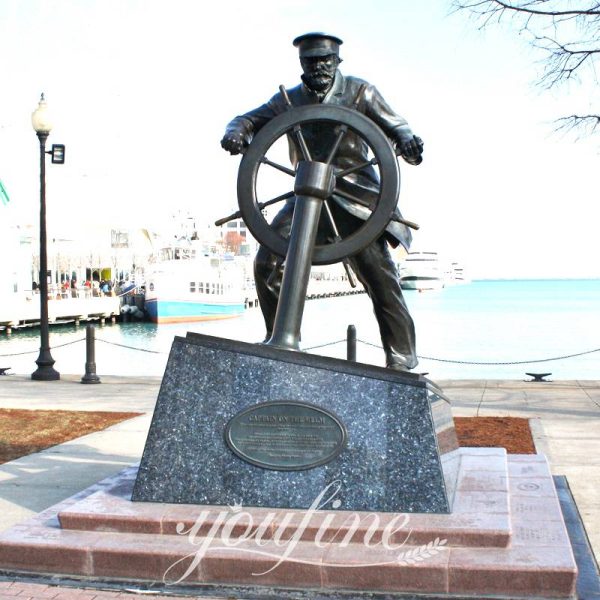 Bronze Life-size Sea Captain Statue Outdoor Harbour Decor Manufacturers ...