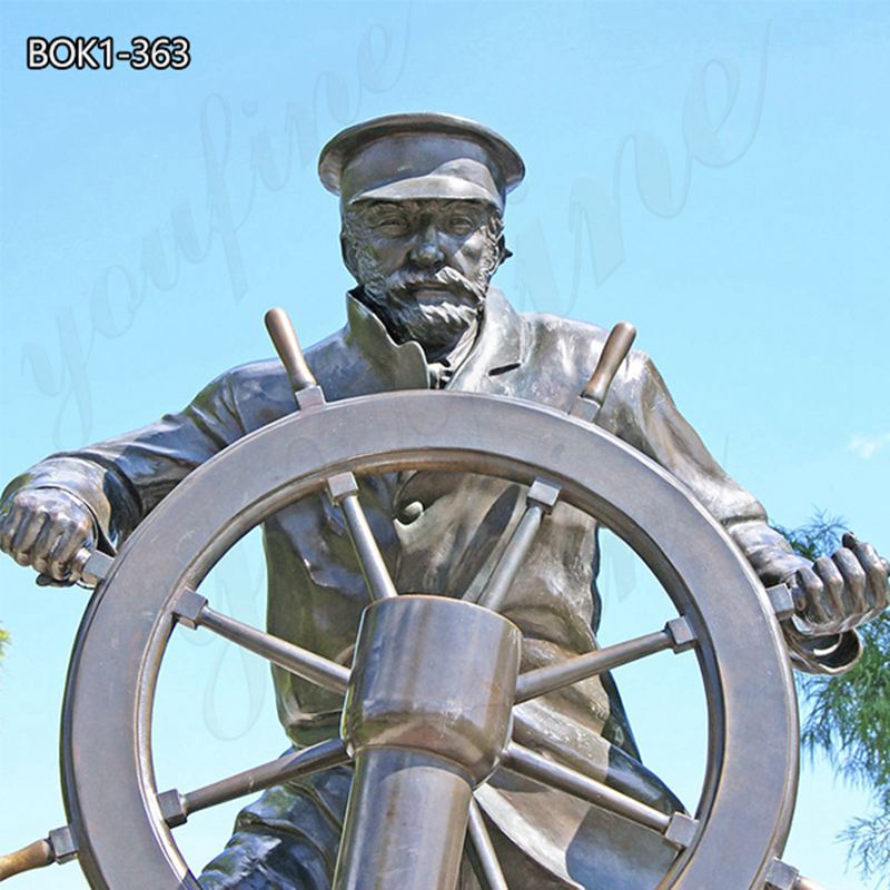 Bronze Life-size Sea Captain Statue Outdoor Harbour Decor Manufacturers ...