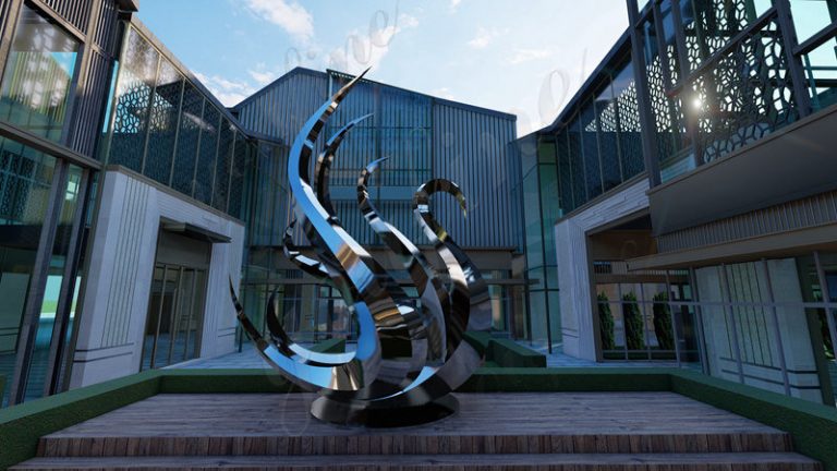 Large Metal Swan Sculpture Modern Decor for Sale CSS-900-YouFine Sculpture