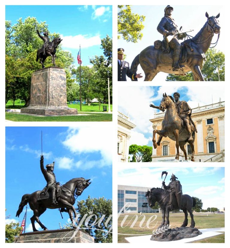 Bronze Horse Soldier Statue 911 America’s Response Monument BOK1-374