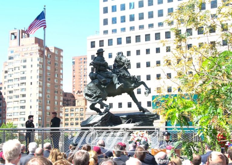 Bronze Horse Soldier Statue 911 America’s Response Monument BOK1-374