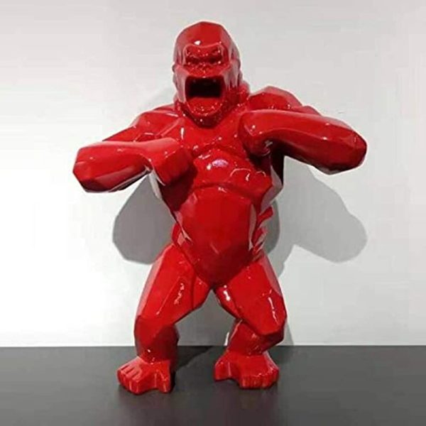 Famous Movie Characters Red King Kong Statue Outdoor Stainless ...