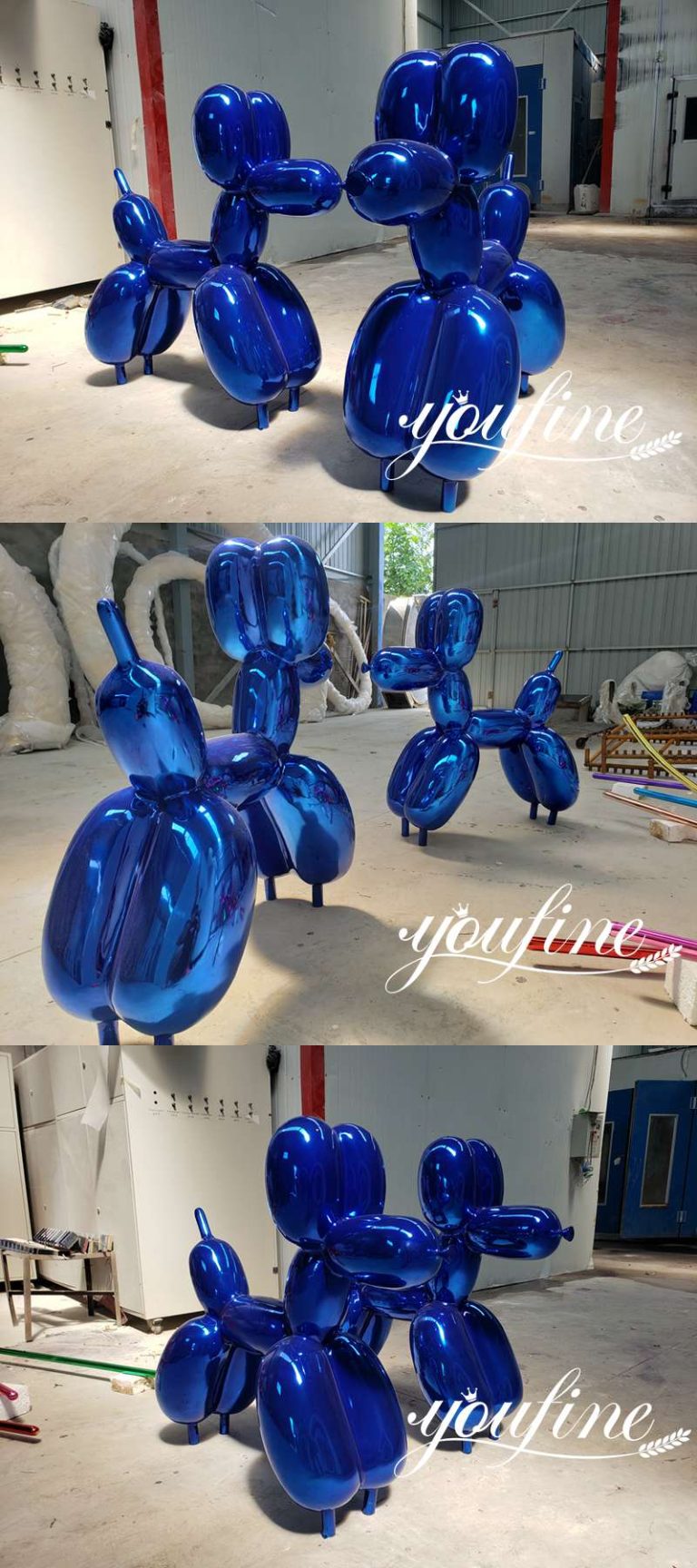 Famous Metallic Jeff Koons Balloon Dog Sculpture Replica-YouFine