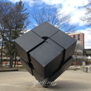 Advanced Metal Rubik’s Cube Sculpture Outdoor Decor - YouFine