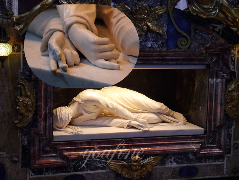 Baroque Style Stefano Maderno Marble Saint Cecilia Sculpture MOK1-148 ...