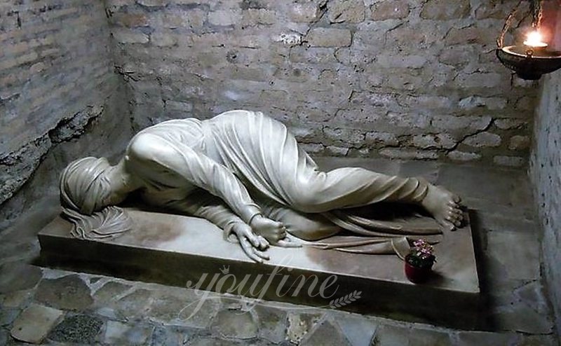 Baroque Style Stefano Maderno Marble Saint Cecilia Sculpture MOK1-148