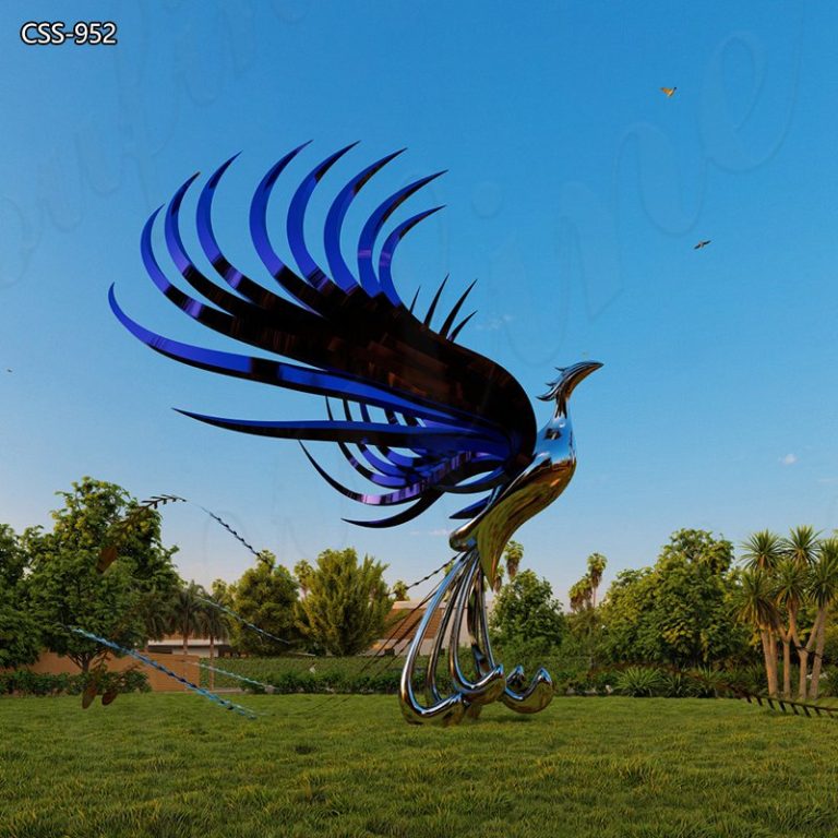 Modern Metal Phoenix Sculpture with Durable Quality for Sale - YouFine ...