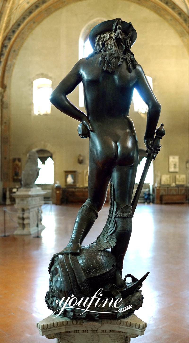 Renaissance Bronze Donatello David Statue Gallery Art BOK1-418 - YouFine Sculpture