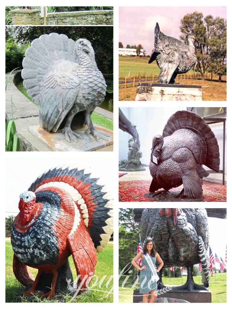 Bronze Worlds Largest Turkey Animal Statue Outdoor Decor for Sale BOK1 ...