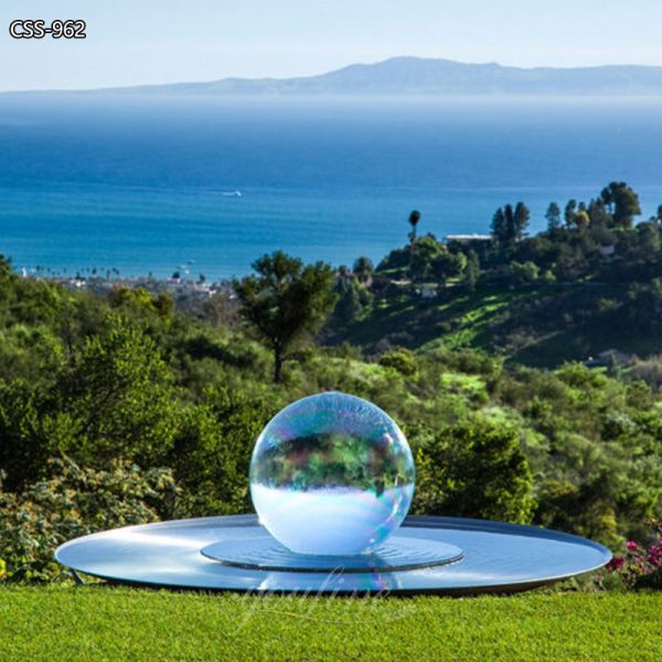 Modern Acrylic Sphere Water Fountain Feature Supplier - YouFine Sculpture