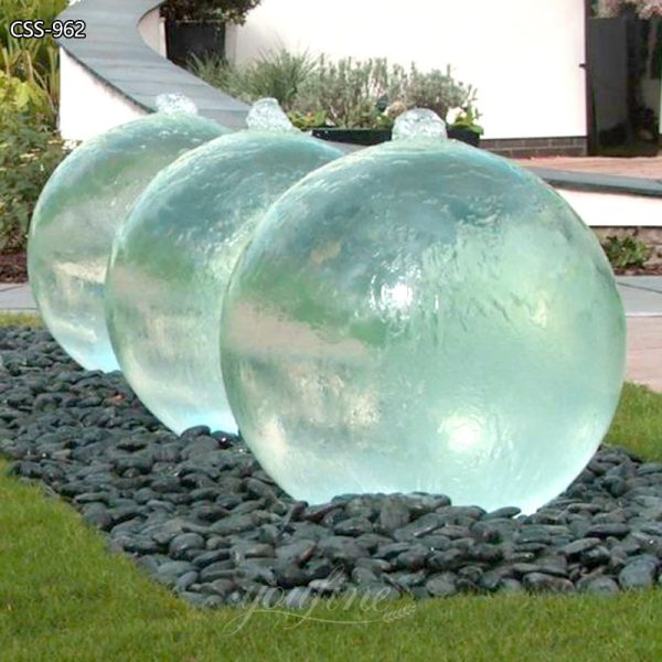 Modern Acrylic Sphere Water Fountain Feature Supplier - YouFine Sculpture