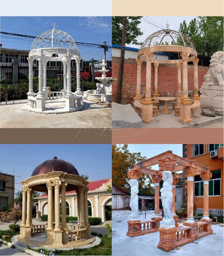 Outdoor Marble Gazebos: A Timeless Addition to Your Garden MOK1-161