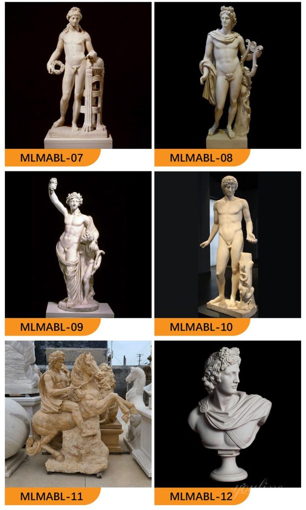 Hand Carved Greek God Apollo Marble Statue for Sale - YouFine Sculpture