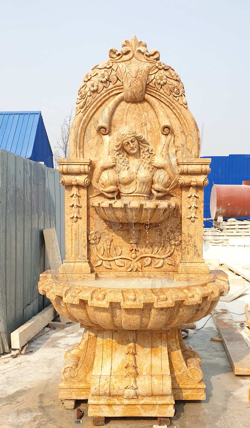Large Beauty Marble Wall Fountain Garden Decor-YouFine
