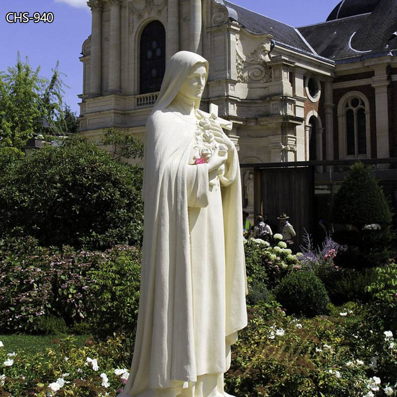 Marble Statue of St Therese the Little Flower for Outdoor Garden CHS ...