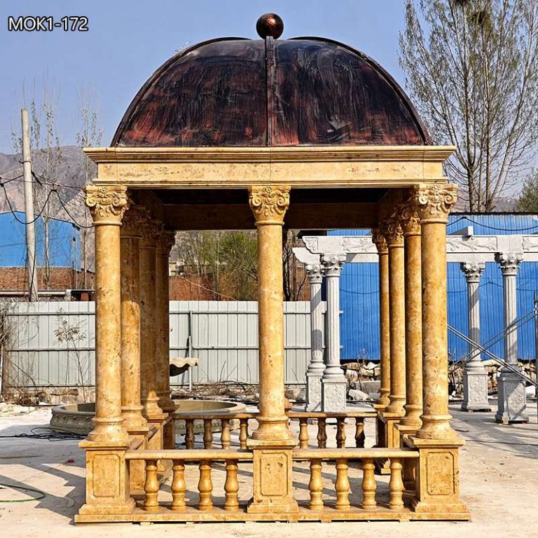 Natural Marble Large Garden Gazebo for Outdoor - YouFine