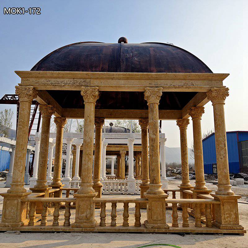 Natural Marble Large Garden Gazebo for Outdoor - YouFine