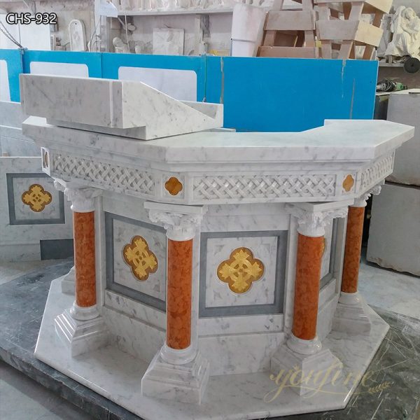 Marble Ambo Catholic Church Pulpit for Sale CHS-932 - YouFine Sculpture