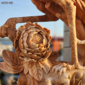 Fantastic Red Marble Phoenix Bird Statue in Stock-YouFine Sculpture