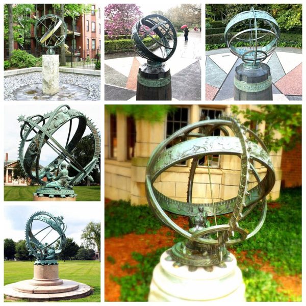 Best Unique Bronze Armillary Sphere Outdoor Garden Sundial Statue